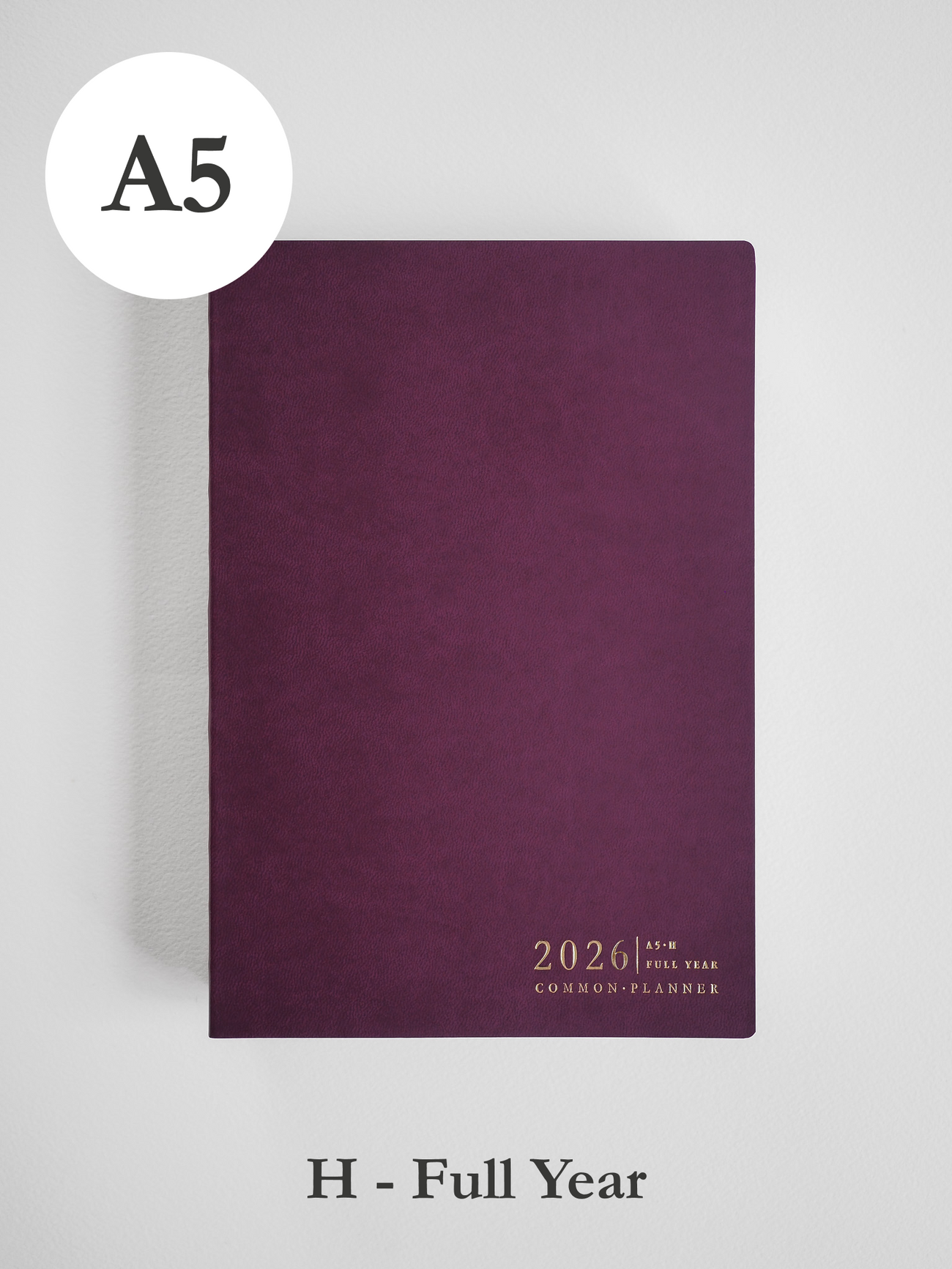 A5 Horizontal Full Year | 2026 Common Planner
