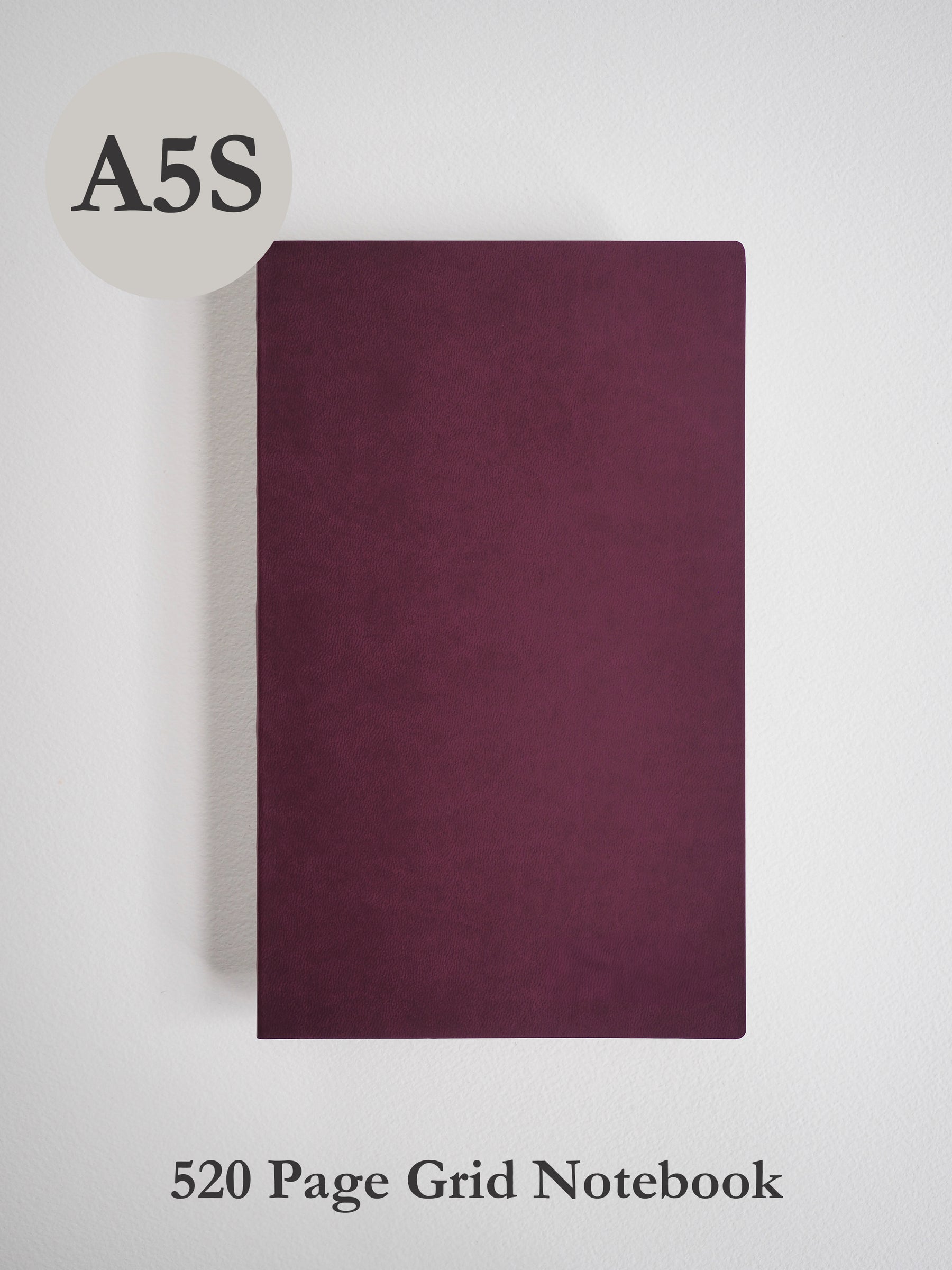 A5 Slim 520 Page Grid Notebook