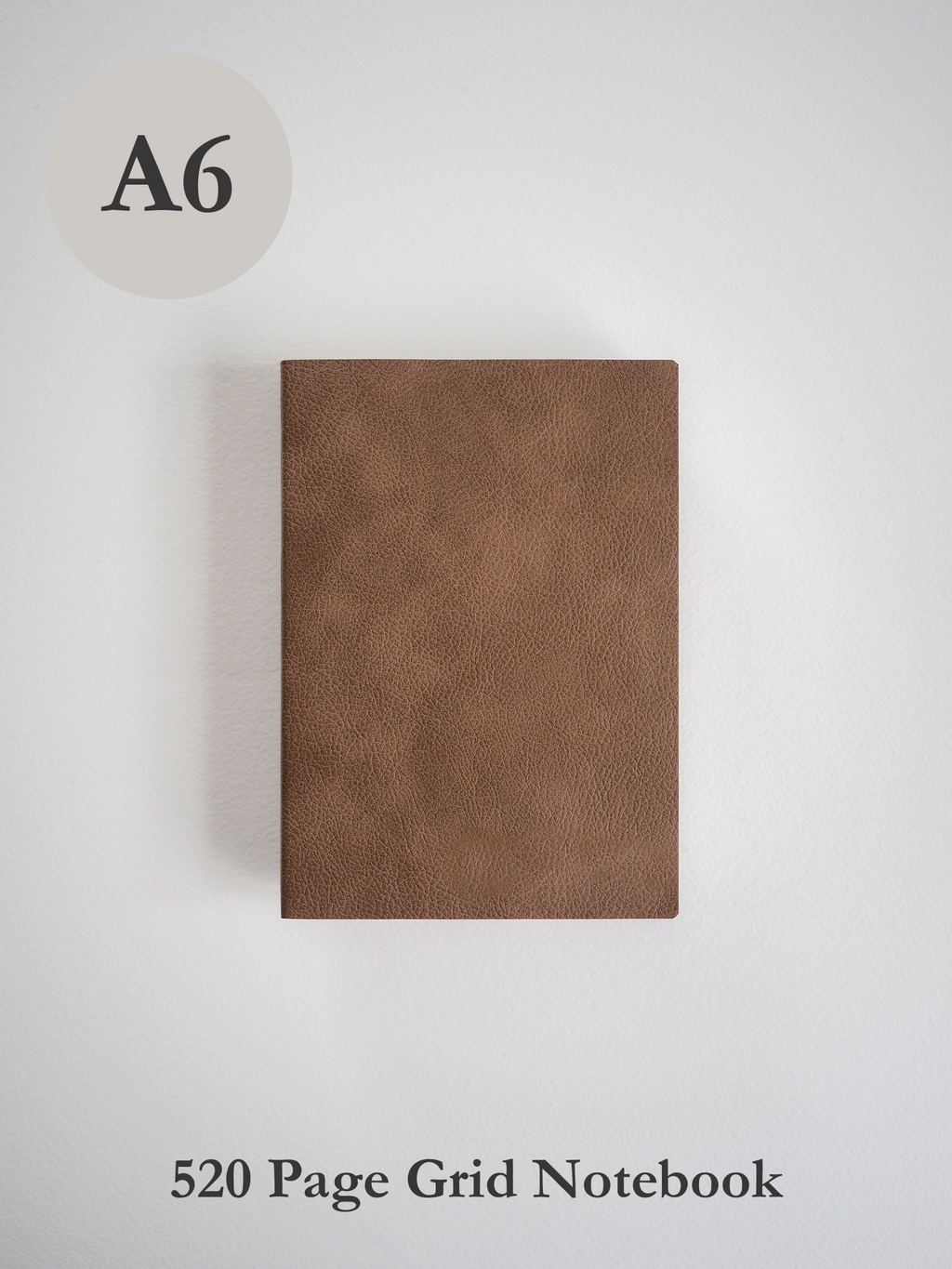 A6 520 Page Grid Notebook